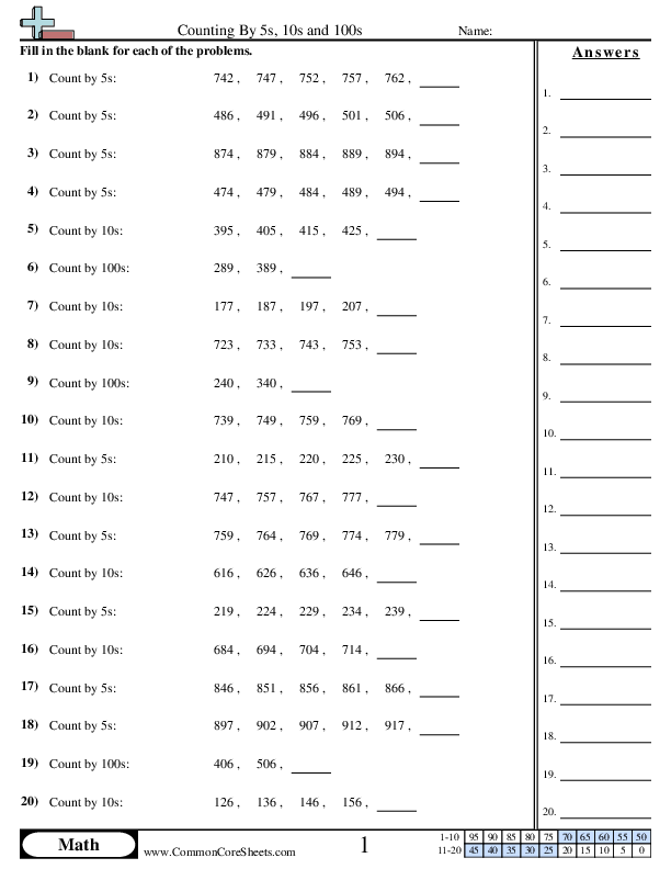 Counting Worksheets | Free - Distance Learning, worksheets and more ...