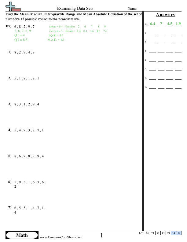 Statistics Worksheets | Free - Distance Learning, worksheets and more ...