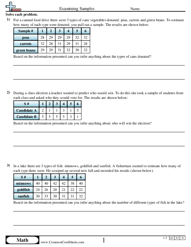 Statistics Worksheets | Free - Distance Learning, worksheets and more ...