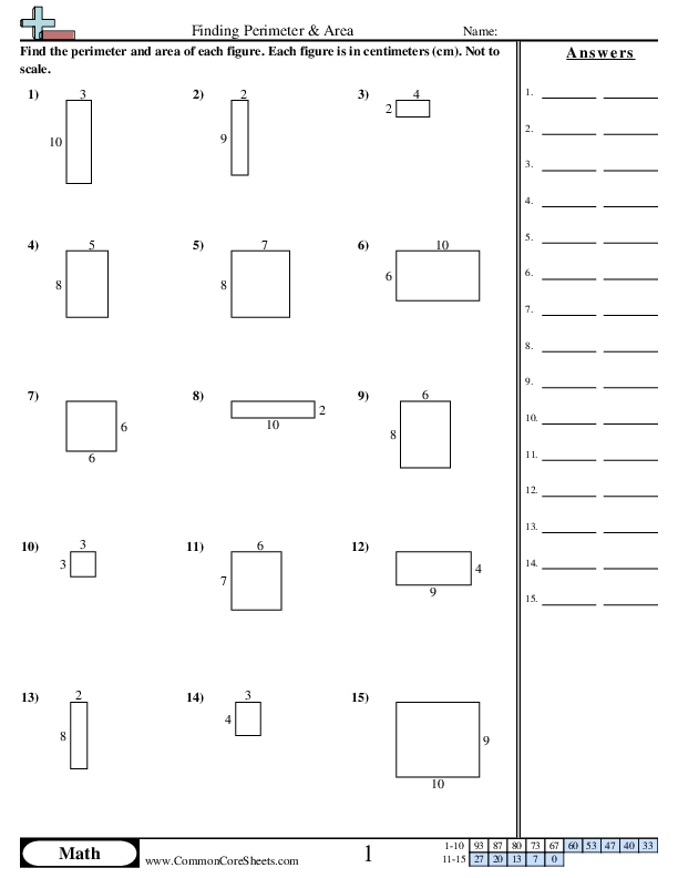 Area & Perimeter Worksheets | Free - Distance Learning, worksheets and ...