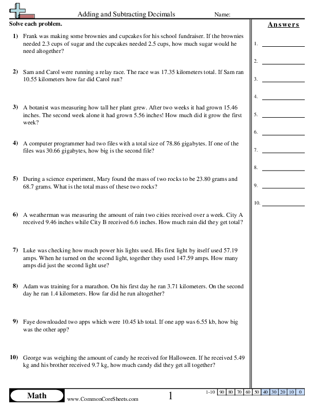 5.nbt.7 Worksheets | Free - Distance Learning, worksheets and more ...