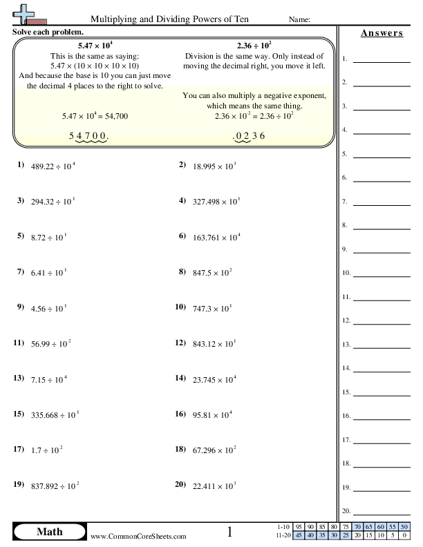 Decimal Worksheets | Free - Distance Learning, worksheets and more ...