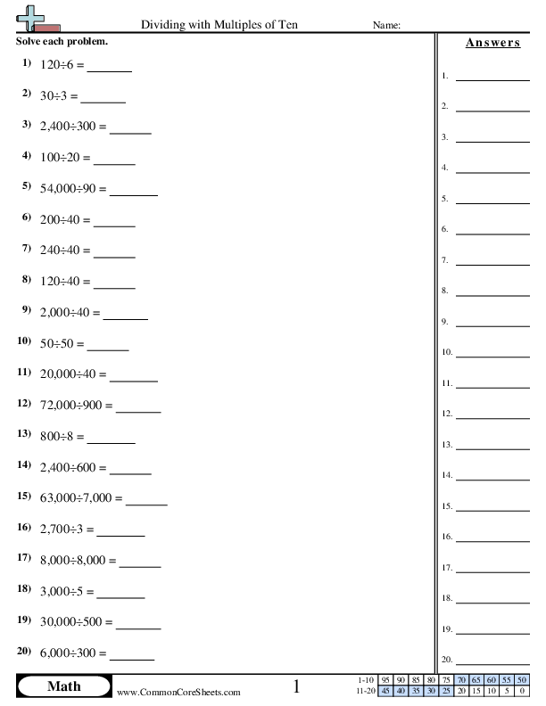 Division Worksheets | Free - Distance Learning, worksheets and more ...