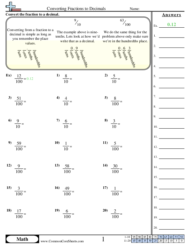 Fraction Worksheets | Free - Distance Learning, worksheets and more ...