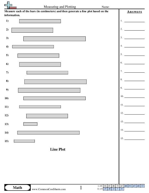 Line Plot Worksheets | Free - Distance Learning, worksheets and more ...