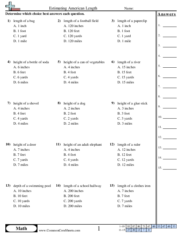 Measurement Worksheets | Free - Distance Learning, worksheets and more ...