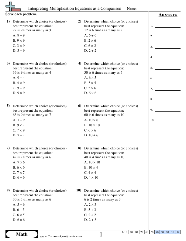 4.oa.1 Worksheets | Free - Distance Learning, worksheets and more ...