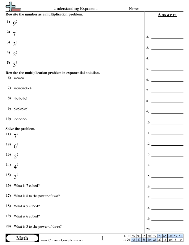 CommonCoreSheets.com: Free distance learning and math worksheets, daily ...