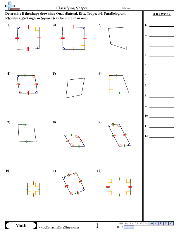 Shapes Worksheets | Free - Distance Learning, worksheets and more ...